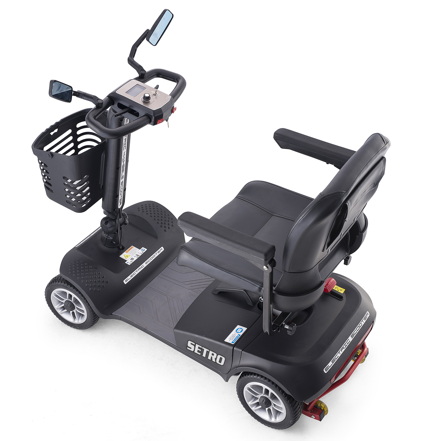 Adult folding handicapped 4 wheel electric mobility scooters