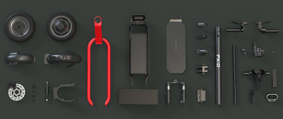 Customized parts for electric scooters, various parts of customized ...